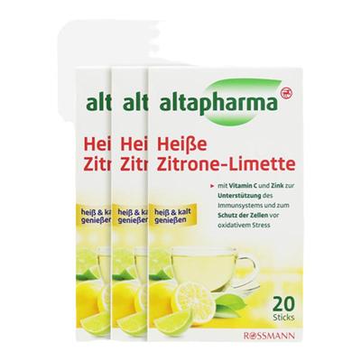 【新包装】Altapharma德国vc柠檬粉维生素C冲剂冲饮粉柠檬味3盒