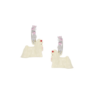 UNEUPEU可爱马尔济斯滴油耳饰