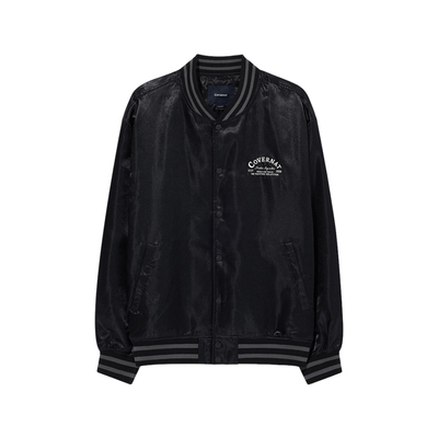 COVERNAT韩国棒球领秋冬情侣夹克