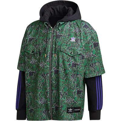 Adidas/阿迪达斯正品当季新款运动休闲男子两面穿外套 FS8917
