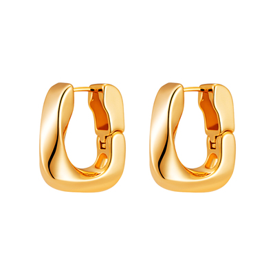 极简金色耳环女圆圈2025新款