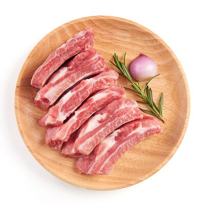 黑猪精肋排2/8斤中段肉多无脊骨无软骨红烧排骨生鲜冷冻猪肉原切