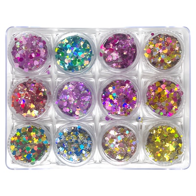 Ankabella流沙油DIY水晶滴胶梦幻闪粉填充儿童眼妆亮片-梦幻闪耀