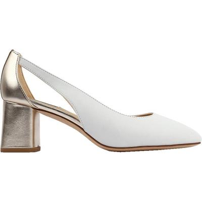 REPETTO牛皮革皮底方头高跟鞋