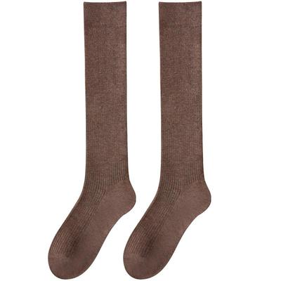 羊毛小腿袜女秋冬保暖加绒加厚