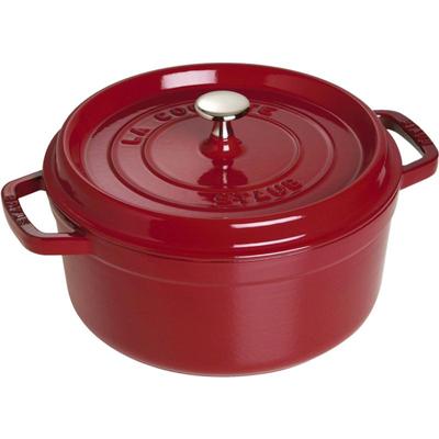 staub22cm珐琅铸铁锅多色可选