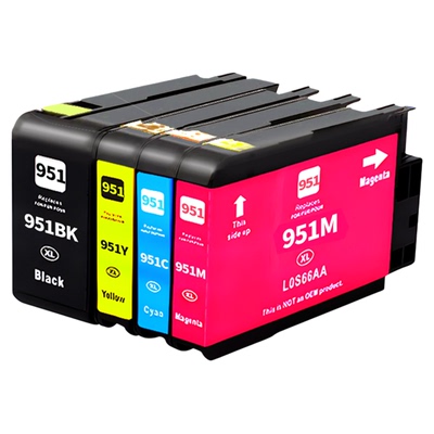 适用惠普HP951墨盒pro8100 8610 8620 8600plus 251dw276dw 8620 8660 8615彩色打印机连供墨水盒950XL非原装