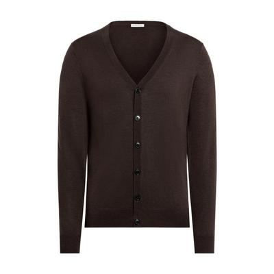 Suitsupply中棕色V领开襟衫