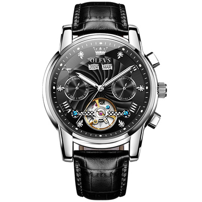 欧利时新款多功能潮流防水机械表