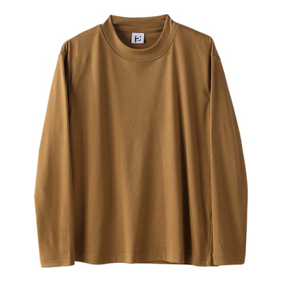 LUUD 黑科技自发热半高领德绒长袖T恤秋冬季保暖舒适内搭打底衫男