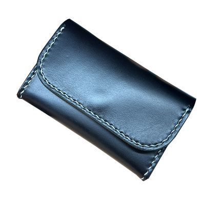 慢工手工真皮卡包头层牛皮简约迷你小巧超薄多卡位银行卡套名片夹