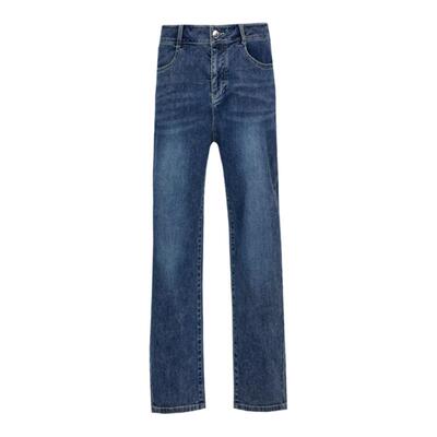 墨蒂珂八分中腰小脚牛仔裤