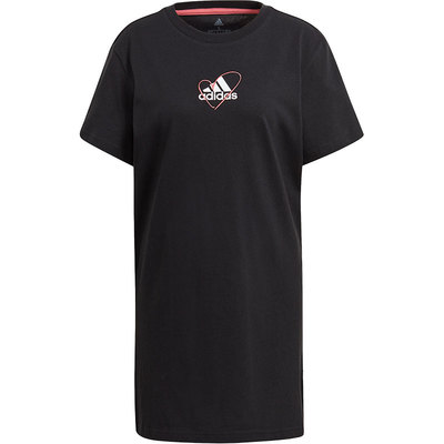 阿迪达斯女士圆领运动T恤