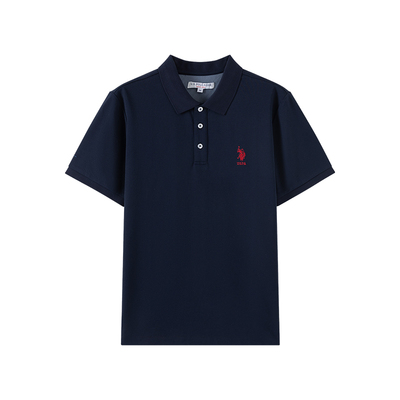 U.S. POLO ASSN.商务休闲翻领polo衫男2026夏季短袖上衣薄款吸汗