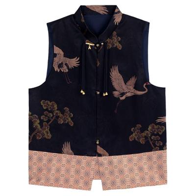 鹤别金阑丨一城风絮丨香云纱马甲