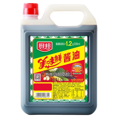 厨邦美味鲜酱油1.43L*6瓶整箱