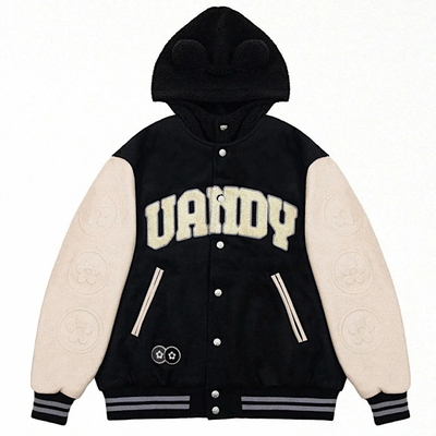 Vandythepink后背恶犬棒球夹克