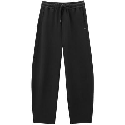 太平鸟春季新款弯刀卫裤运动裤女