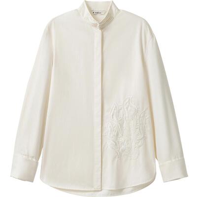 【新中式】播商场同款时尚立领24冬季新款绣花衬衫女BDR4CD3404