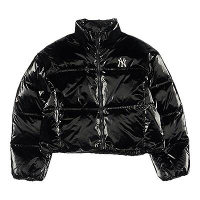MLB官方女款时尚韩系亮面短款加厚保暖羽绒服外套冬季新款DJB05