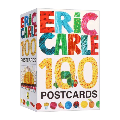 英文原版 Eric Carle 100 Postcards 艾瑞 卡尔经典明信片100张 精装 英文版 进口英语原版书籍