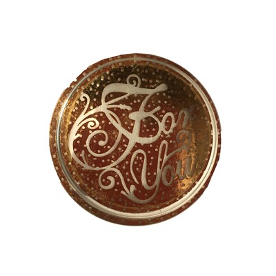 祝福语印章印泥圆体花体结衣