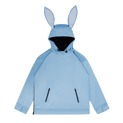 ASHGREEM2024新款户外滑雪服兔耳朵男女滑雪卫衣专业防水透气加绒