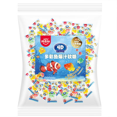 Amos阿麦斯多彩鱼爆汁软糖