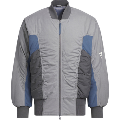 阿迪达斯男士拼接保暖宽松棉服