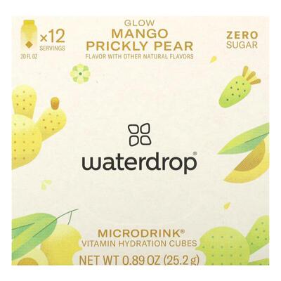 Waterdrop,Microdrink, Vitamin Hydration Cubes, Glow, Mango P
