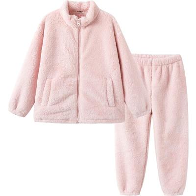 巴拉巴拉儿童睡衣套装一家三口亲子装家居服秋冬款男童女童珊瑚绒