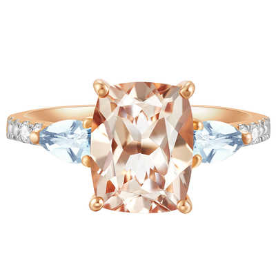 ENZO18K金摩根石海蓝宝戒指