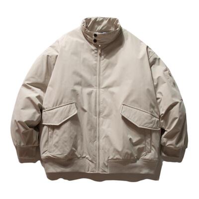 HMNStudio日系简约立领飞行夹克