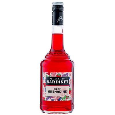必得利红石榴味糖浆Bardinet 700ml调酒 基酒优选