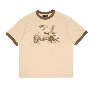 Secondorder短袖日系复古竹节棉