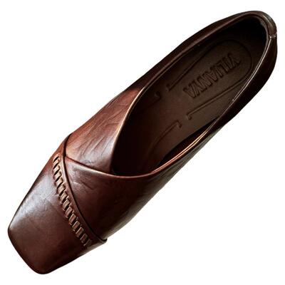 1828-7秋季新款浅口单鞋女粗跟中跟鞋方头皮鞋时尚大码女鞋复古