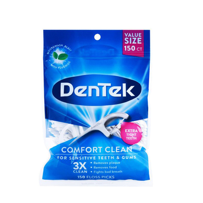美国牙线棒DenTek剔牙签家庭装