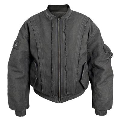 EVIL GAZER做旧脏染水洗ARCHIVE棉衣外套秋冬短款飞行棉服BOMBER