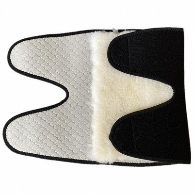 粘扣羊毛护膝保暖老寒腿男女士老人专用外穿加厚骑车防寒关节膝盖