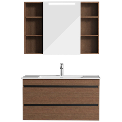 恒洁中古风美妆浴室柜