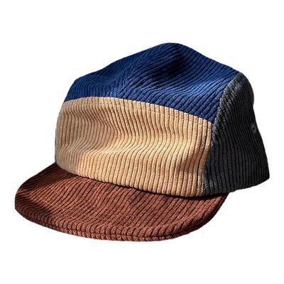 加大头围63cm拼色灯芯绒棒球帽