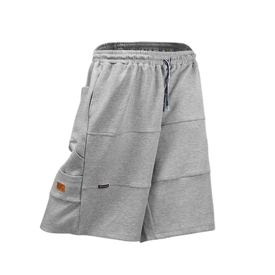 六分裤短裤美式休闲拼接橡筋腰头