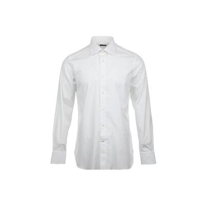 【自营】ZEGNA/杰尼亚男士纯色商务休闲宽松棉质长袖衬衫衬衣开衫
