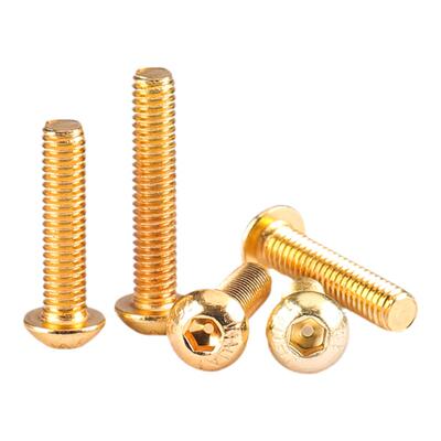 圆头10.9级镀钛金内六角