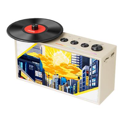Nakamichi中道蓝牙黑胶音响迷你复古唱片音箱小型创意款送礼物V05