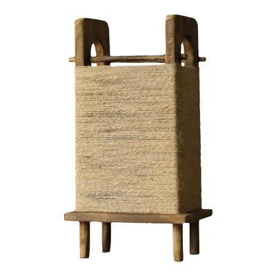 生态棉麻家用民宿台灯自然实木