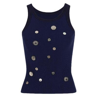 金属扣ChicChick背心通勤