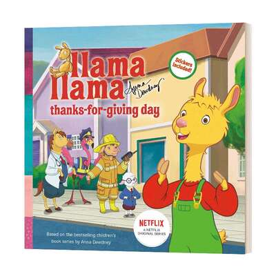英文原版 Llama Llama Thanks-For-Giving Day 羊驼拉玛 感恩节 英文版 幼儿节日认知 成长亲子启蒙绘本 进口英语原版书籍