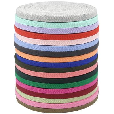 整卷1-2CM彩色棉人字带织带包边带幼儿园DIY手工衣服辅料服装带子