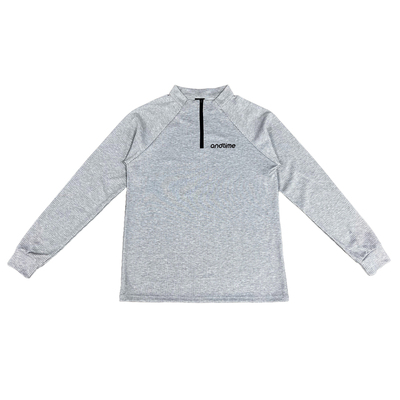 andtime美式半拉链立领长袖